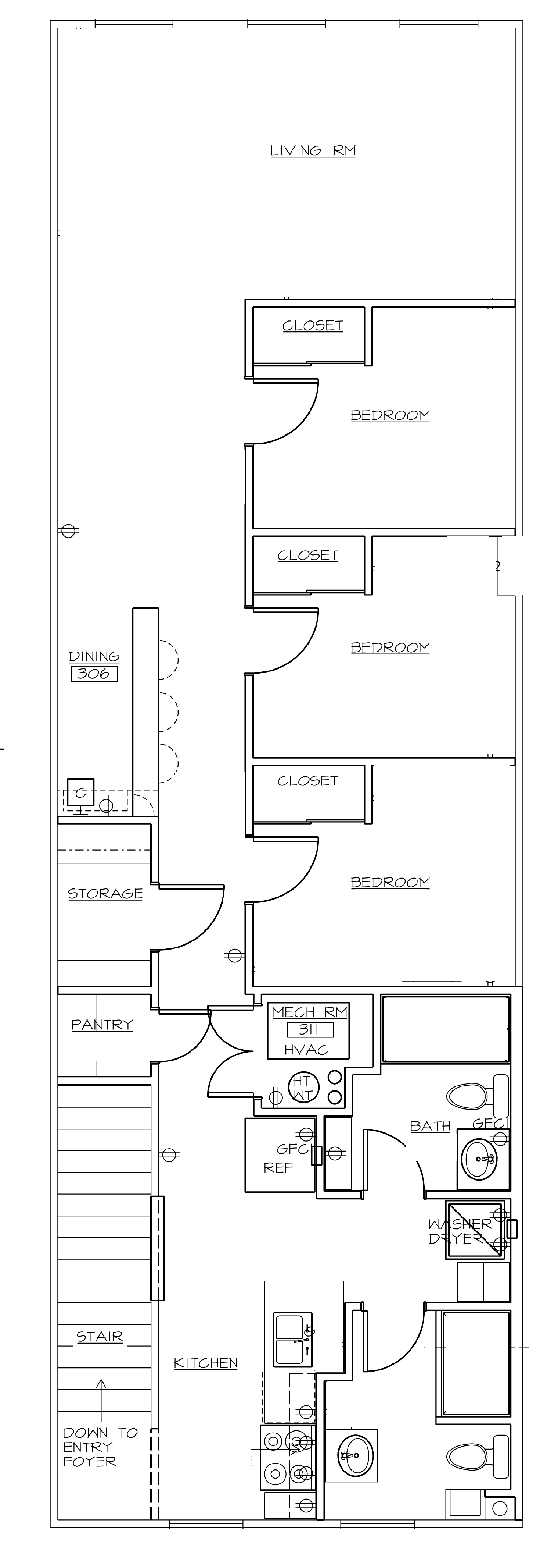 third floor plan | College Street Properties